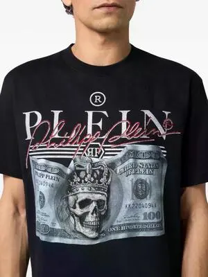 Philipp Plein Skull-print Rhinestone-embellished T-shirt