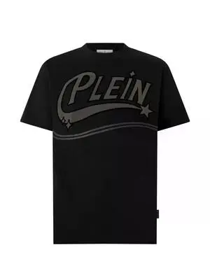 Philipp Plein Round Neck T-shirt Space Logo - Black