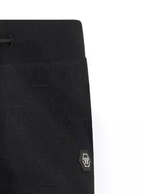 Philipp Plein Monogram-jacquard Track Pants