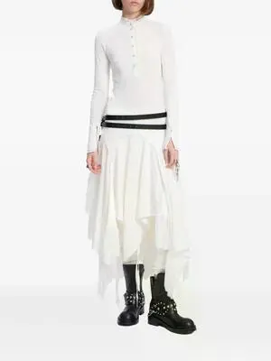 ANN DEMEULEMEESTER Tessie Serafino Ruffled Asymmetric Dress