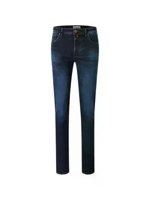 Jacob Cohen Whiskered Slim-fit Jeans - Blue