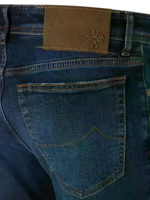 Jacob Cohen Whiskered Slim-fit Jeans