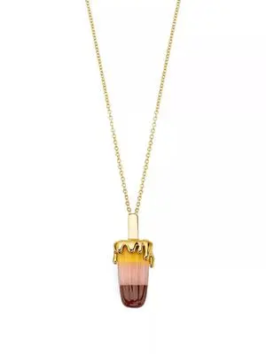 EDINA KISS Agate And Opal Popsicle Necklace - Gold