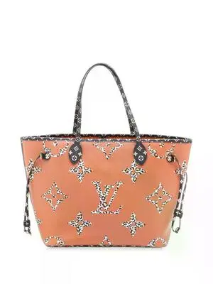 LOUIS VUITTON 2021-2026 Monogram Giant Jungle Neverfull Mm Tote Bag - Black