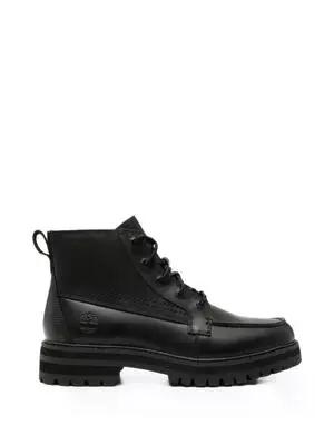 Timberland Moc-toe Lace-up Boots - Black