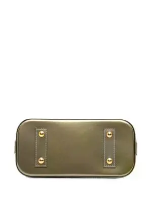 LOUIS VUITTON Monogram Vernis Alma Bb Satchel - Green