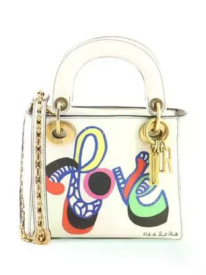Dior Christian Dior Limited Edition Niki De Saint Phalle Printed Leather Mini Tote Bag Multicolour