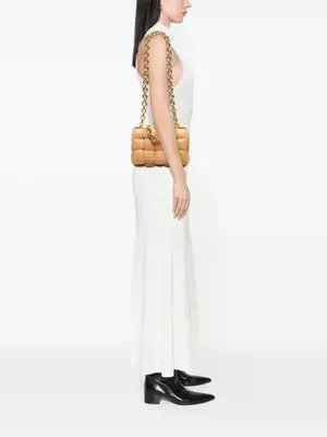 Bottega Veneta Nappa Intrecciato Padded Chain Cassette Satchel - Neutrals