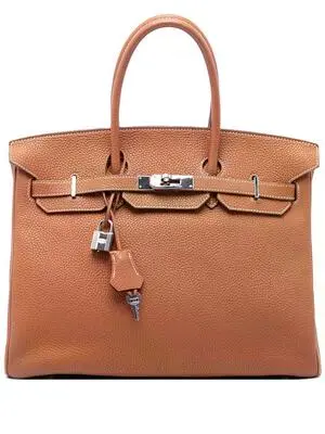Hermès 2010 Togo Birkin Retourne 35 Handbag - Brown