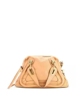 Chloé Paraty Top Handle Bag Leather Medium Satchel Neutrals