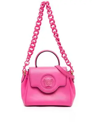 Versace 2010-2026 Small Leather La Medusa Top Handle Bag Satchel