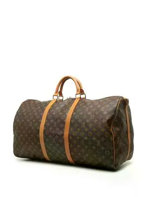 LOUIS VUITTON 1991 Monogram Keepall Bandoulière 60 Travel Bag
