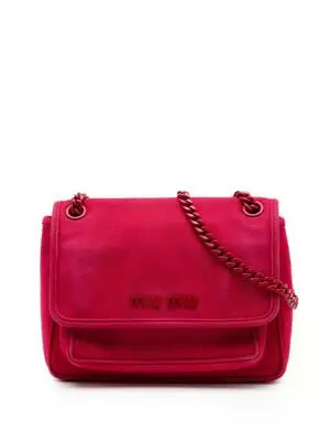 Miu Miu Canapa Chain Flap Crossbody Bag