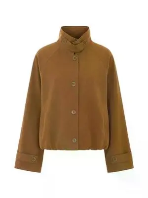 ELE Eleh Button-up High-neck Twill Jacket