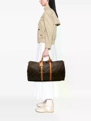 LOUIS VUITTON 1990 Monogram Keepall 55 Travel Bag