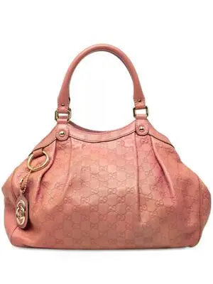 Gucci 2000-2015 Medium Guccissima Sukey Tote Bag - Pink