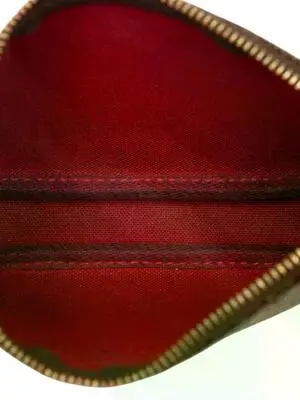 LOUIS VUITTON 2008 Damier Ebene Mini Pochette Accessoires Handbag
