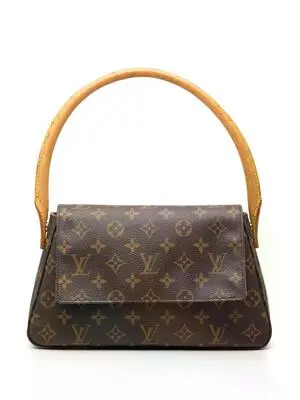 LOUIS VUITTON 2003 Monogram Mini Looping Shoulder Bag - Brown