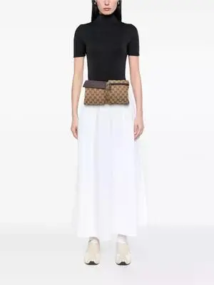 Gucci 2000-2015 Gg Canvas Double Pocket Belt Bag