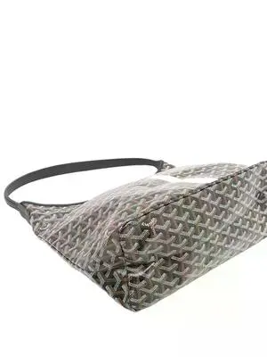Goyard Coated Canvas And Leather Shoulder Bag