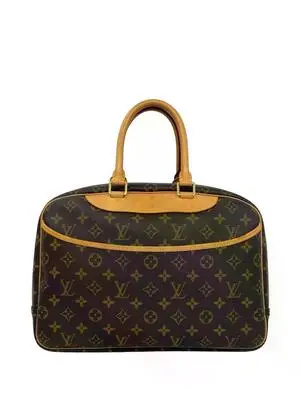 LOUIS VUITTON 1998 Monogram Deauville Handbag - Brown