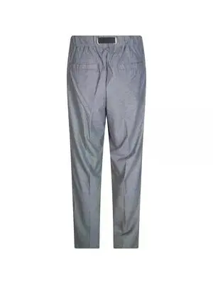 WHITE SAND Belted Pleated Trousers