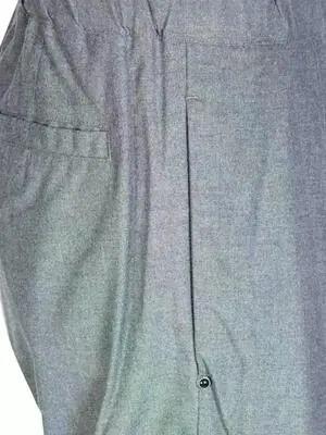 WHITE SAND Belted Pleated Trousers