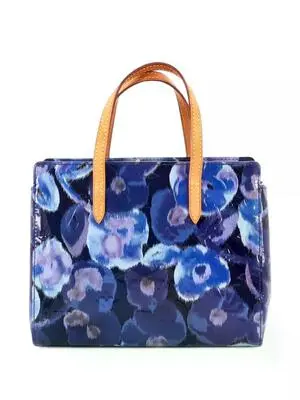 LOUIS VUITTON Catalina Handbag Limited Edition Monogram Vernis Ikat Bb Tote Bag - Blue