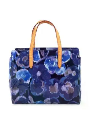 LOUIS VUITTON Catalina Handbag Limited Edition Monogram Vernis Ikat Bb Tote Bag - Blue