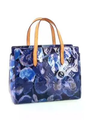LOUIS VUITTON Catalina Handbag Limited Edition Monogram Vernis Ikat Bb Tote Bag - Blue
