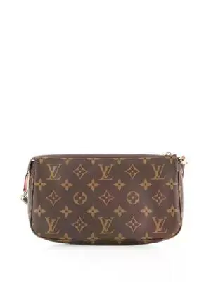 LOUIS VUITTON Pochette Accessoires Nm Monogram Canvas Clutch Bag - Brown