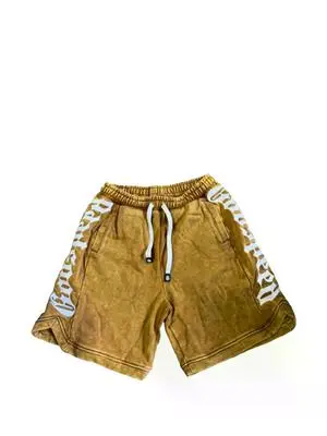 GODSPEED Courtside Logo-print Shorts - Yellow