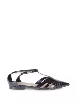 MALONE SOULIERS Jennifer Flat Mules - Black