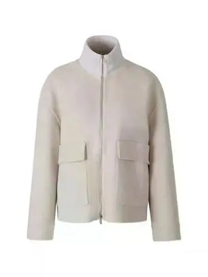 Peserico Ribbed-knit Panelled Jacket