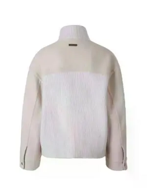 Peserico Ribbed-knit Panelled Jacket
