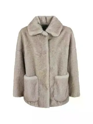HERNO Faux-fur Patch-pocket Jacket