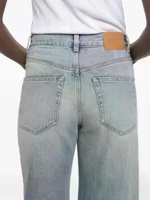 Saint Laurent Faded Wide-leg Jeans