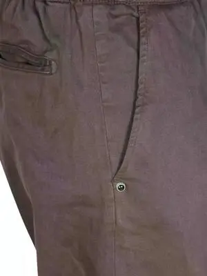 WHITE SAND Gabardine Belted Trousers