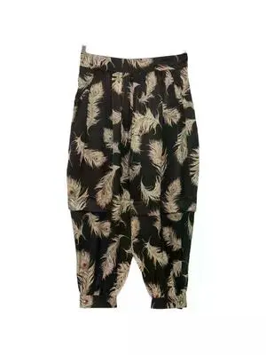Zimmermann Valiant Feather-print Trousers