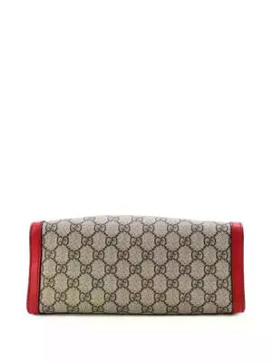 Gucci Padlock Chain Tote Gg Coated Canvas With Leather Small Shoulder Bag