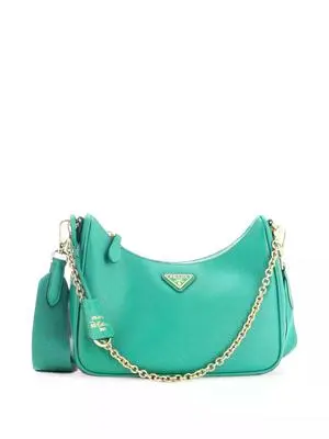 Prada Re-edition 2005 Saffiano Leather Small Crossbody Bag - Green