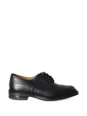 TRICKER'S Bourton Brogue Leather Derby Shoes Black