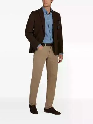 SLOWEAR Incotex Hopsack Slim-fit Blazer - Brown
