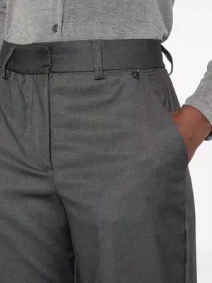 Dixie Pressed-crease Wide-leg Trousers