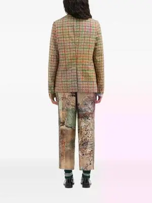 PIERRE-LOUIS MASCIA Integra Double-breasted Plaid Jacket