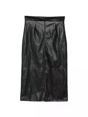 Dixie High-waisted Panelled Midi Skirt - Black