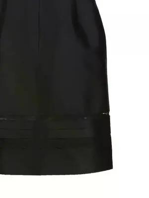 SHUSHU/TONG Satin Lace-trimmed Mini Dress