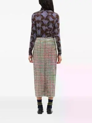 PIERRE-LOUIS MASCIA Ranat Plaid Pencil Skirt