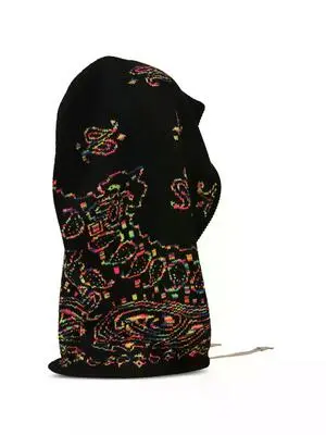 JUN/NAKAYAMA Paisley-print Drawstring Balaclava