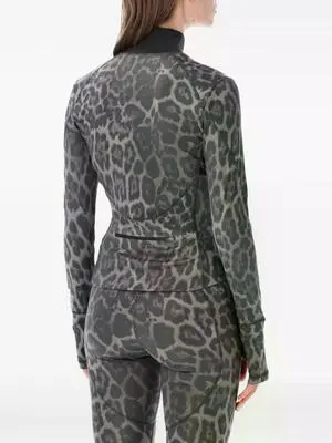 Adidas By Stella McCartney Leopard-print Zip-up Jacket
